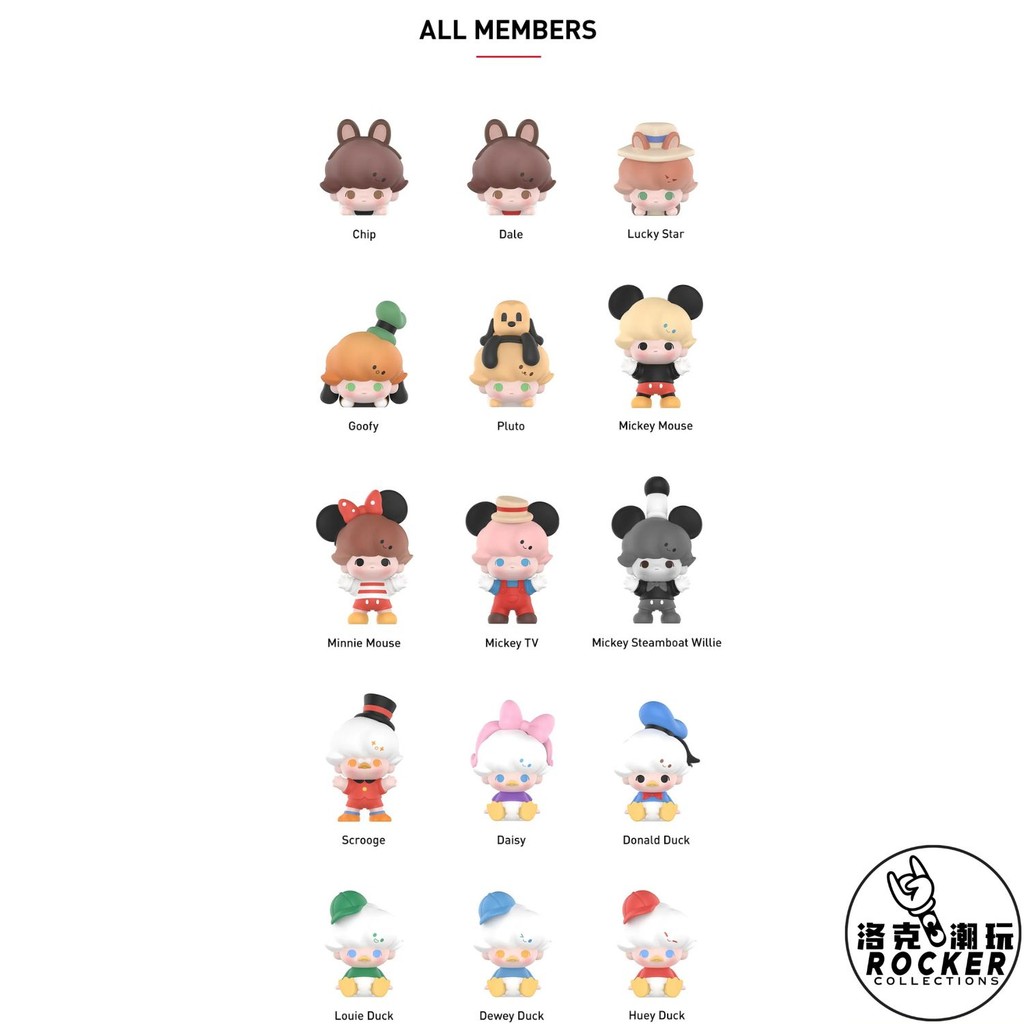 POP BEAN DIMOO WORLD × DISNEY Classic Series (3Pcs Per Pack) Dimoo x ...