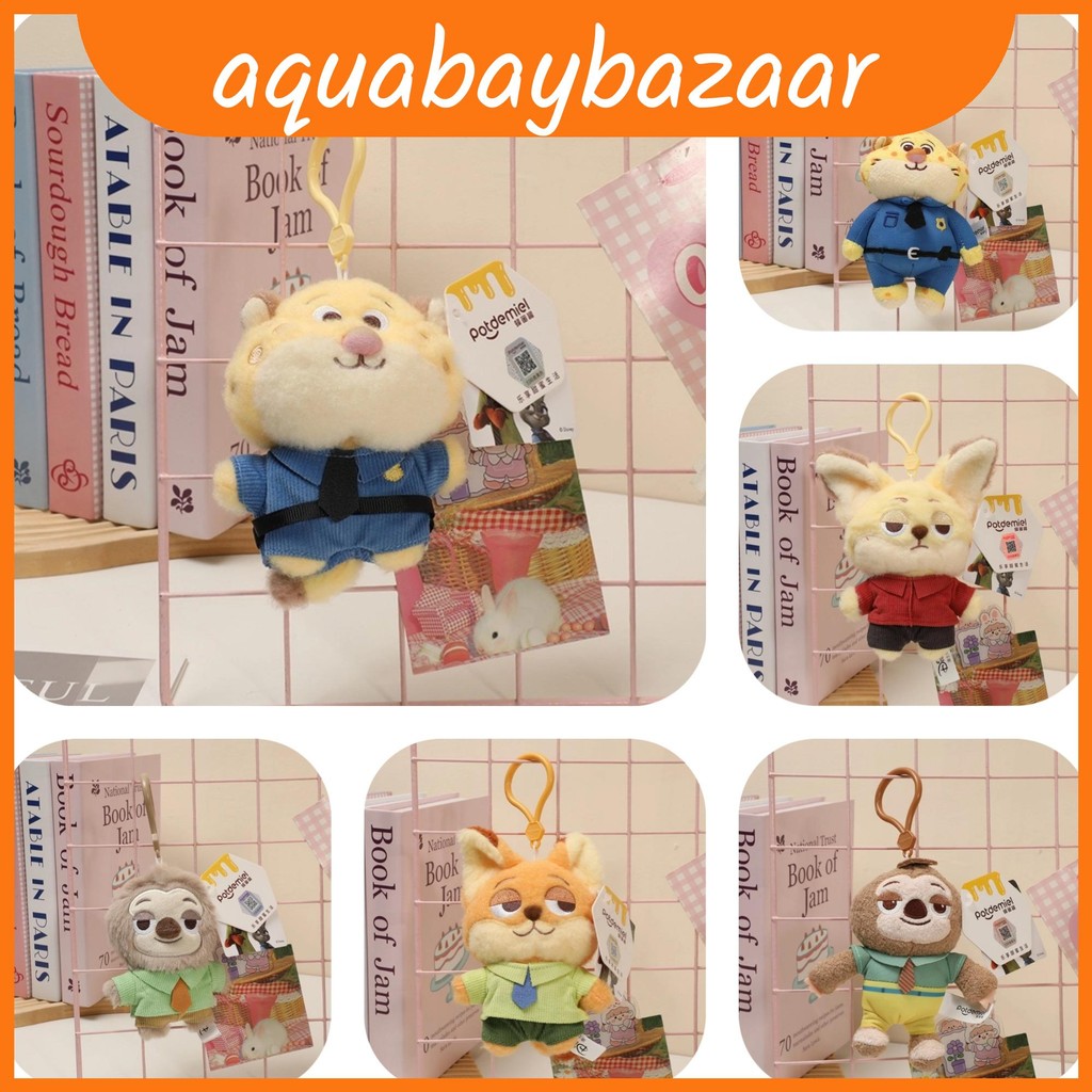 Plush Long Cute Disney Zootopia Keychain Featuring Iconic Characters ...