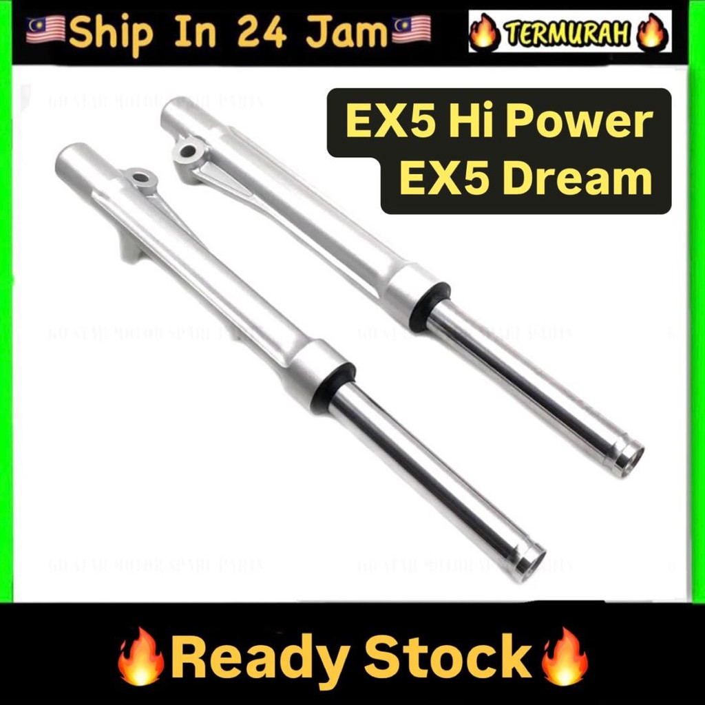 Front Fork Set Assy HONDA EX5 DREAM / WAVE100 WAVE 100 EX5 HP FRONT FORK ASSY DEPAN SET BATANG ...