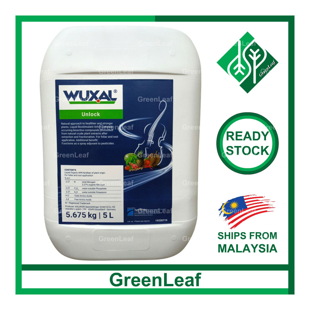 Agrobridge Wuxal Unlock 5L Foliar Fertilizer Fertiliser Baja Air NPK ...