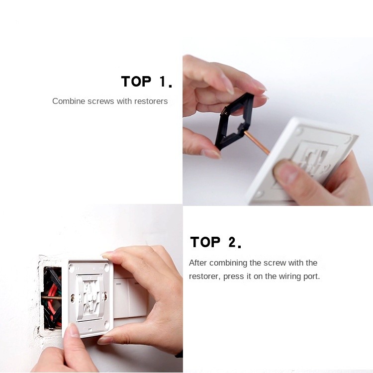 86mm Dark Box Repair Screw Wall Mount Electrical Plug Switch Outlet ...