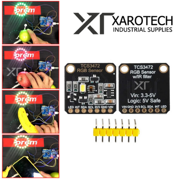 Color Sensor Light Sense Circuit Module TCS3472 I2C Communication For ...