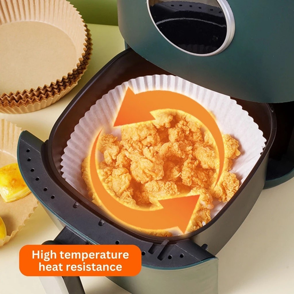 100pcs air frying pan, disposable baking paper, non-stick pan, square ...