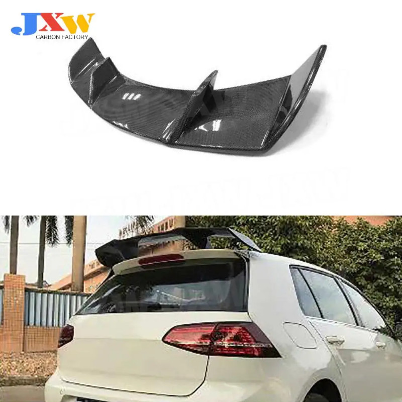 Carbon fiber Car Hatchback Spoiler Universal Rear Trunk Roof Wing ...
