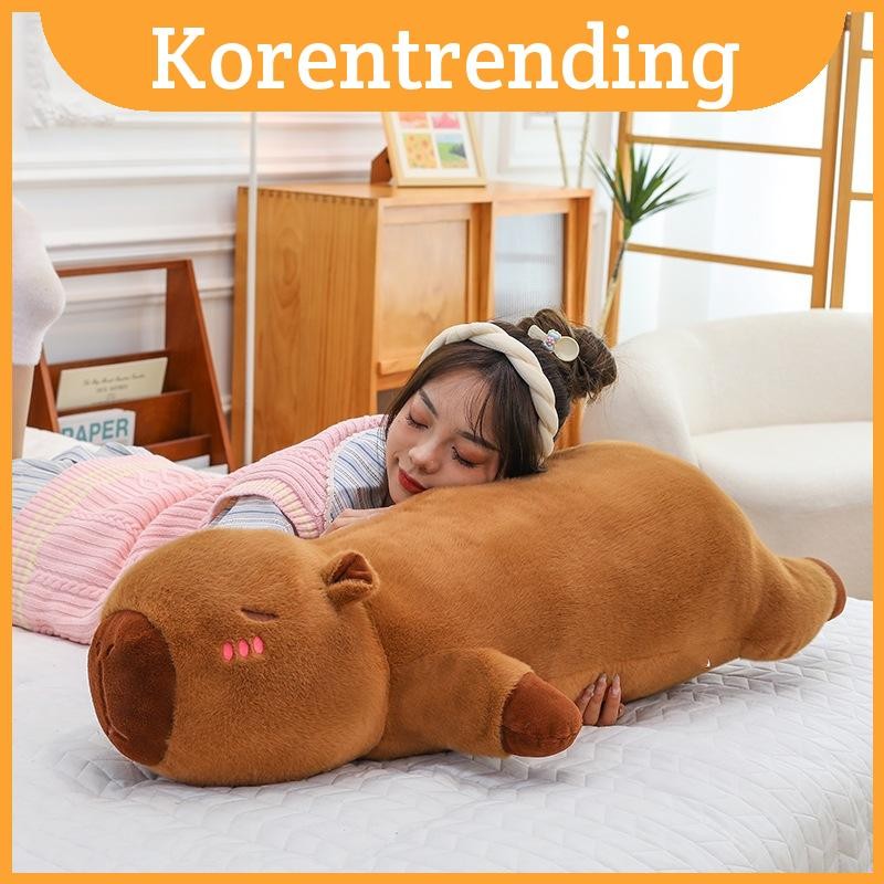 Plush Large Capybara Doll Long Body Pillow For Dreamy Sleep And ...