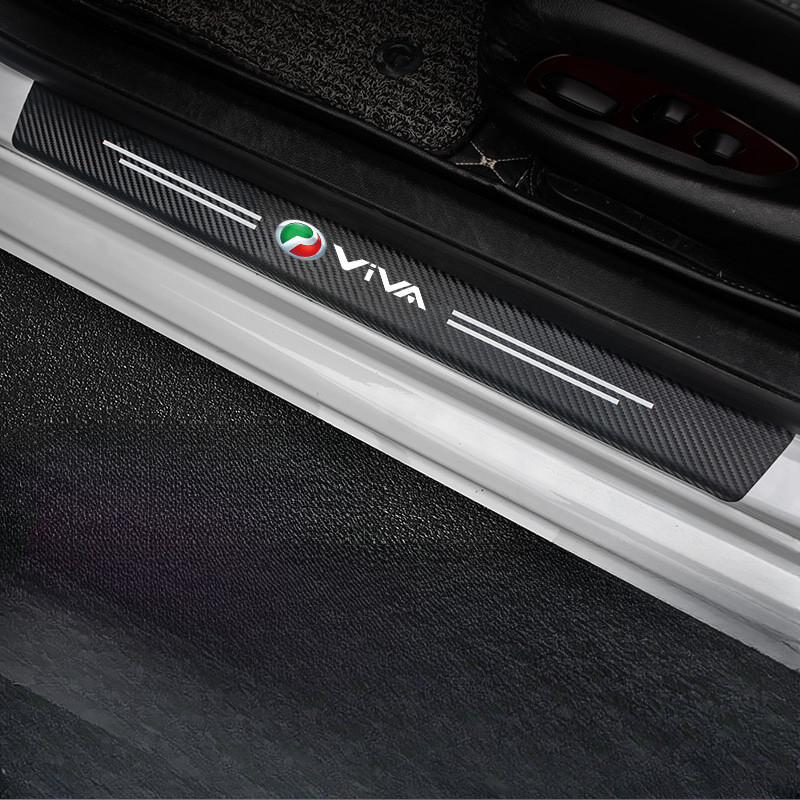 Proton Luminous Logo Car Door Sill Protector Plate Rear Trunk Bumper Threshold Stickers For ...