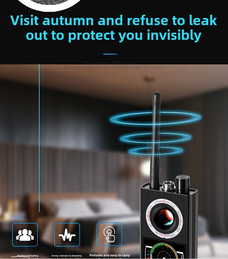 K68 Hidden Camera Spy Wireless Signal Detector Anti-spy Wireless Camera Audio Finder GSM GPS ...