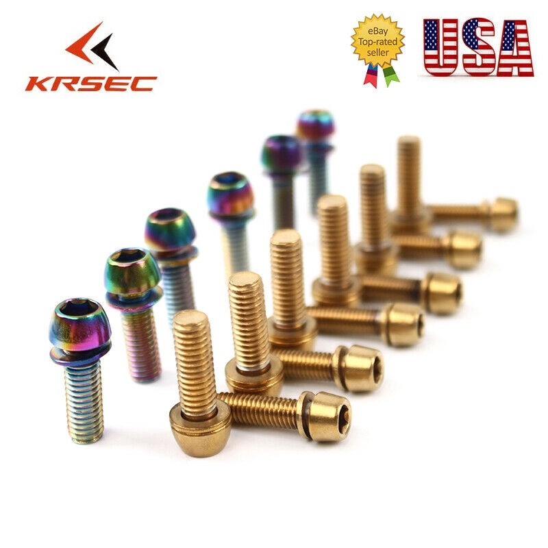 in stock KRSEC Bicycle Stem Screw MTB Road Bike Stem Screws M5/M6 ...