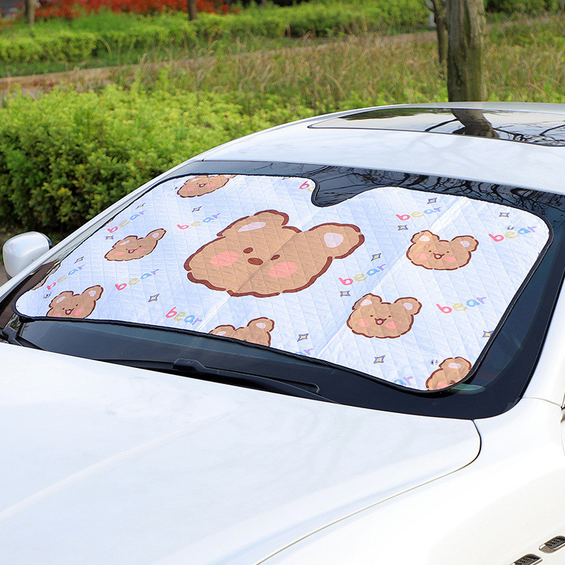 Cartoon Cartoon Car Sunshield Aluminum Film Printing Car Sunscreen Heat ...