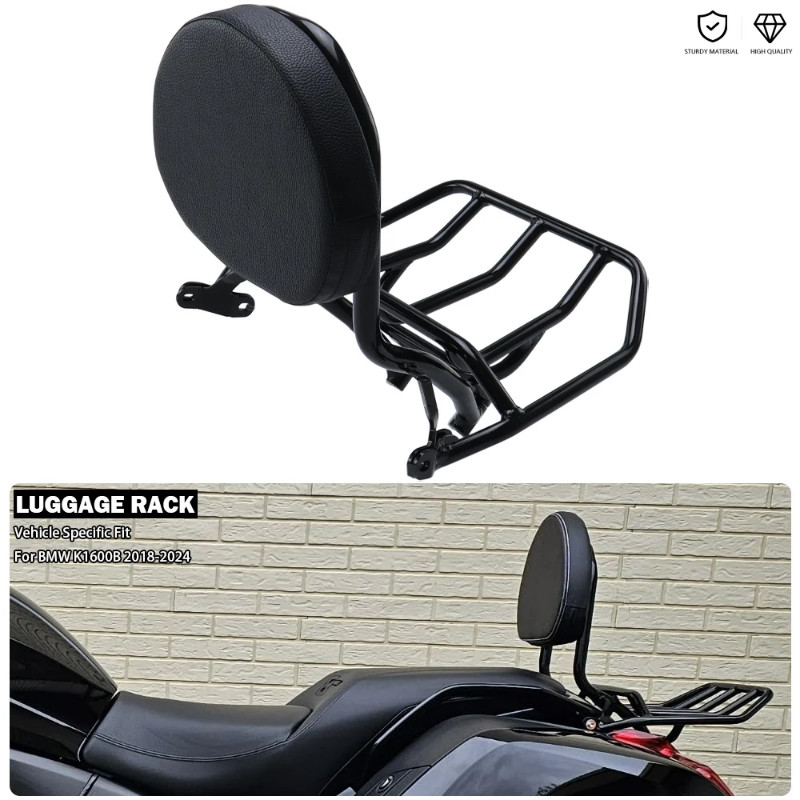 GuanTengYu Motorcycle Passenger Backrest Sissy Bar With Luggage Rack ...