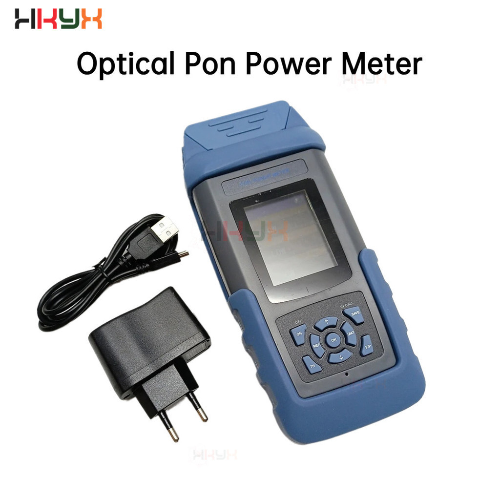 PON Optical Power Meter SC/APC Adapter Rechargeable Battery FTTH / FTTx ...