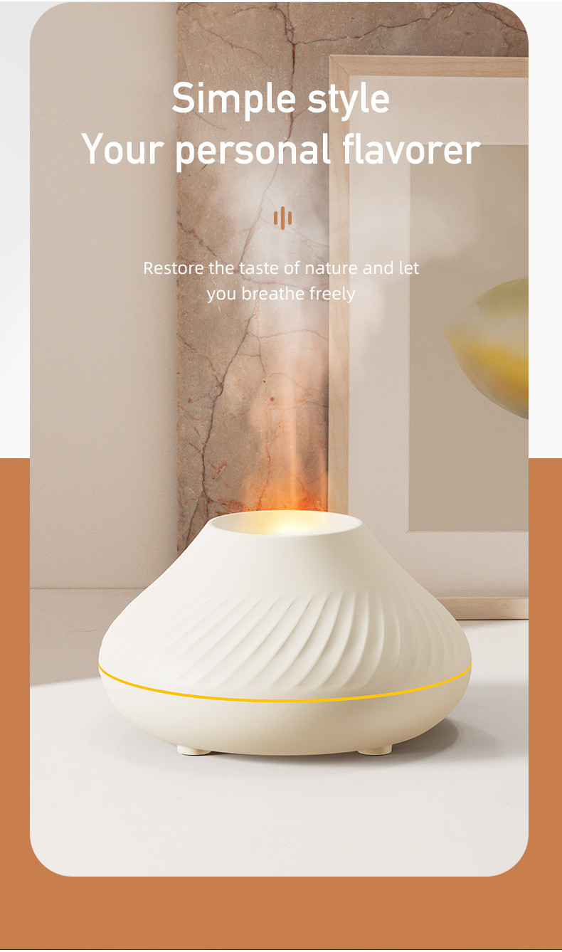 Colorful Flame Aroma Diffuser usb Plug-In Fragrance Flame Humidifier Aroma Diffuser Humidifier ...