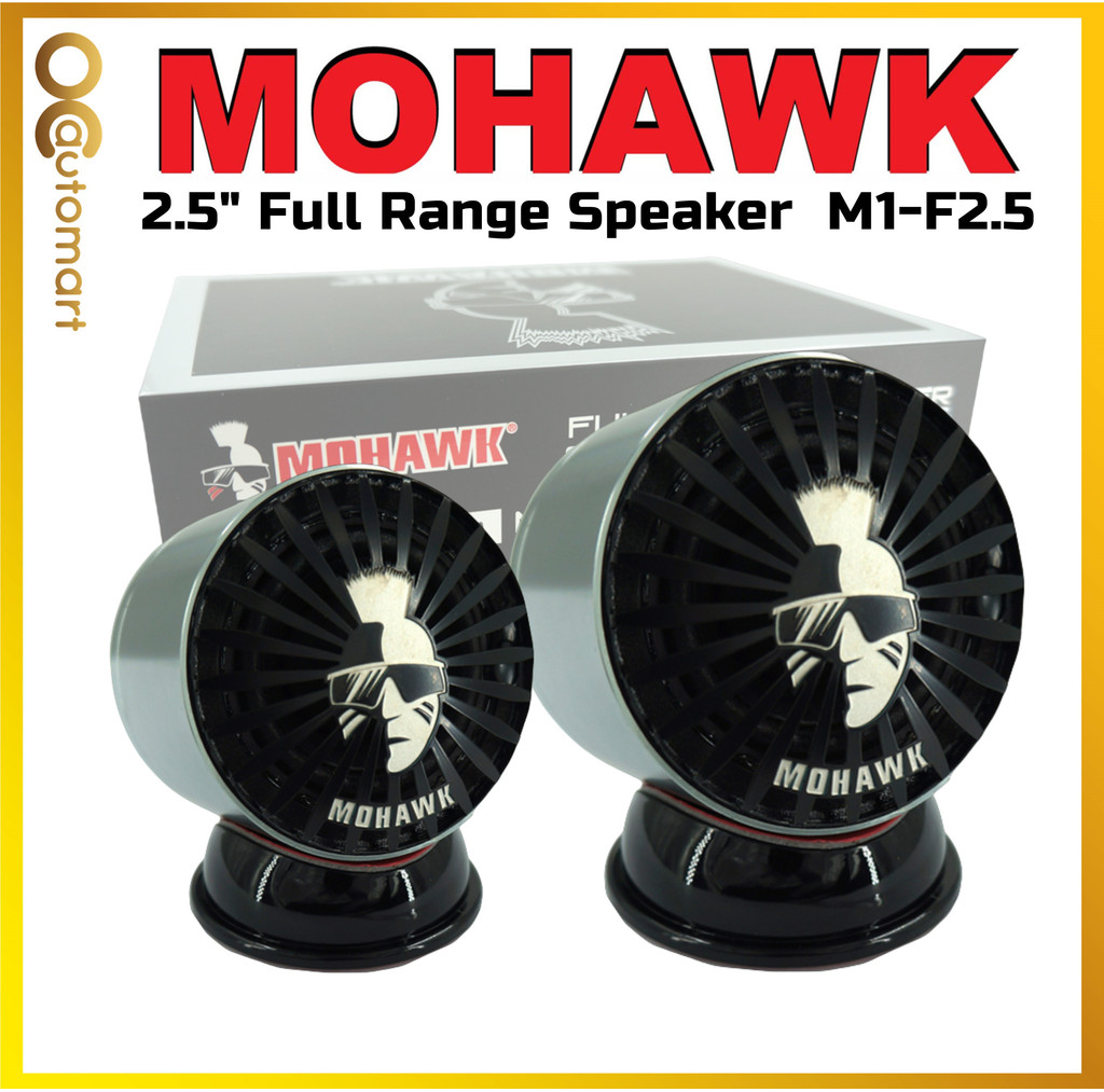 Mohawk M1 Series 2.5 inch Full Range Speaker with bass Full Range Spiker Kereta M1-F2.5 | Shopee ...