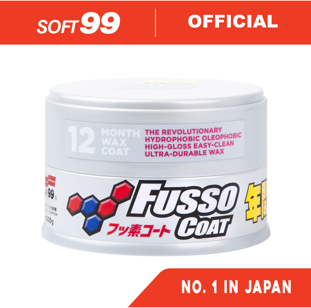 Soft 99 Fusso Coat EU 12 Months Wax Light Color HardCar Wax 200g 10331 ...