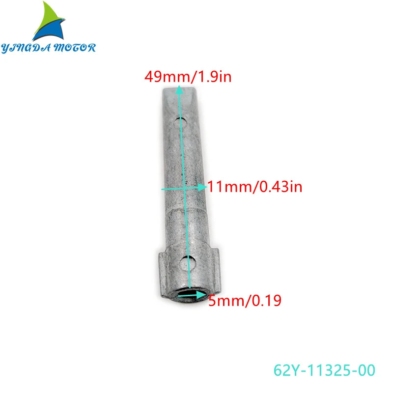 62Y-11325-00 Anode for yamaha boat engine 4T F20-F60 2T 150-250HP 62Y-11325 62Y-11325-00-00 ...