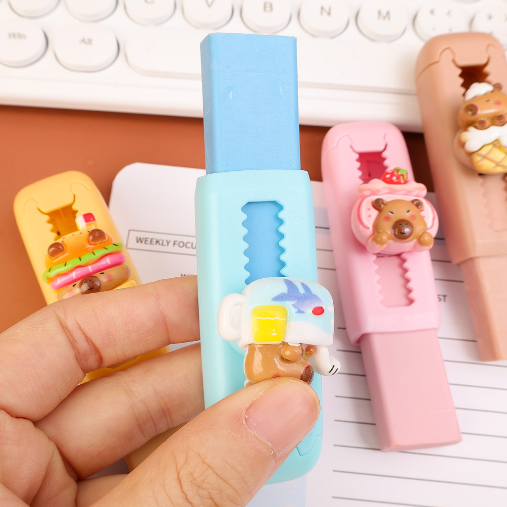 Creative Capybara Push Pull Eraser - Portable Traceless Wiping Rubber ...