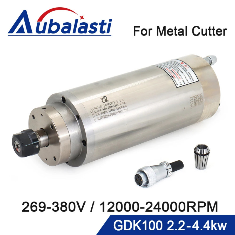 CNC Water Cooled Spindle Motor Metal Milling 2.2-4.4kw ER20 269-380V ...