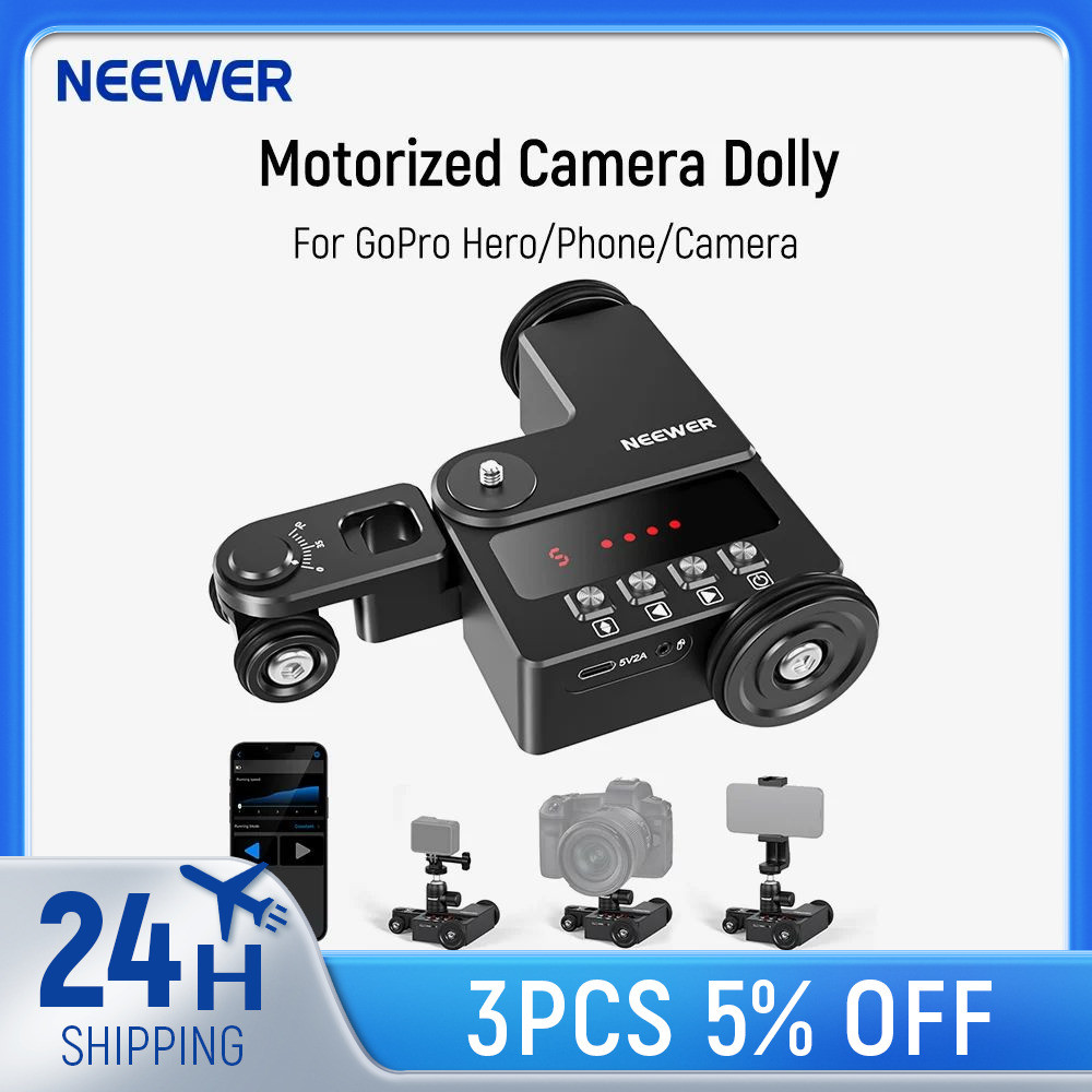 NEEWER Motorized Camera Dolly with App Control Ultra Silent Slider For ...