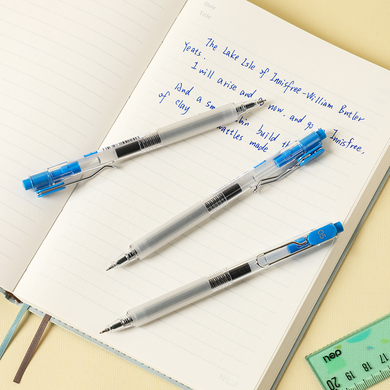 Deli Gel Pen 0.5mm ST Tip Comfort Grip Smooth Writing Office School ...