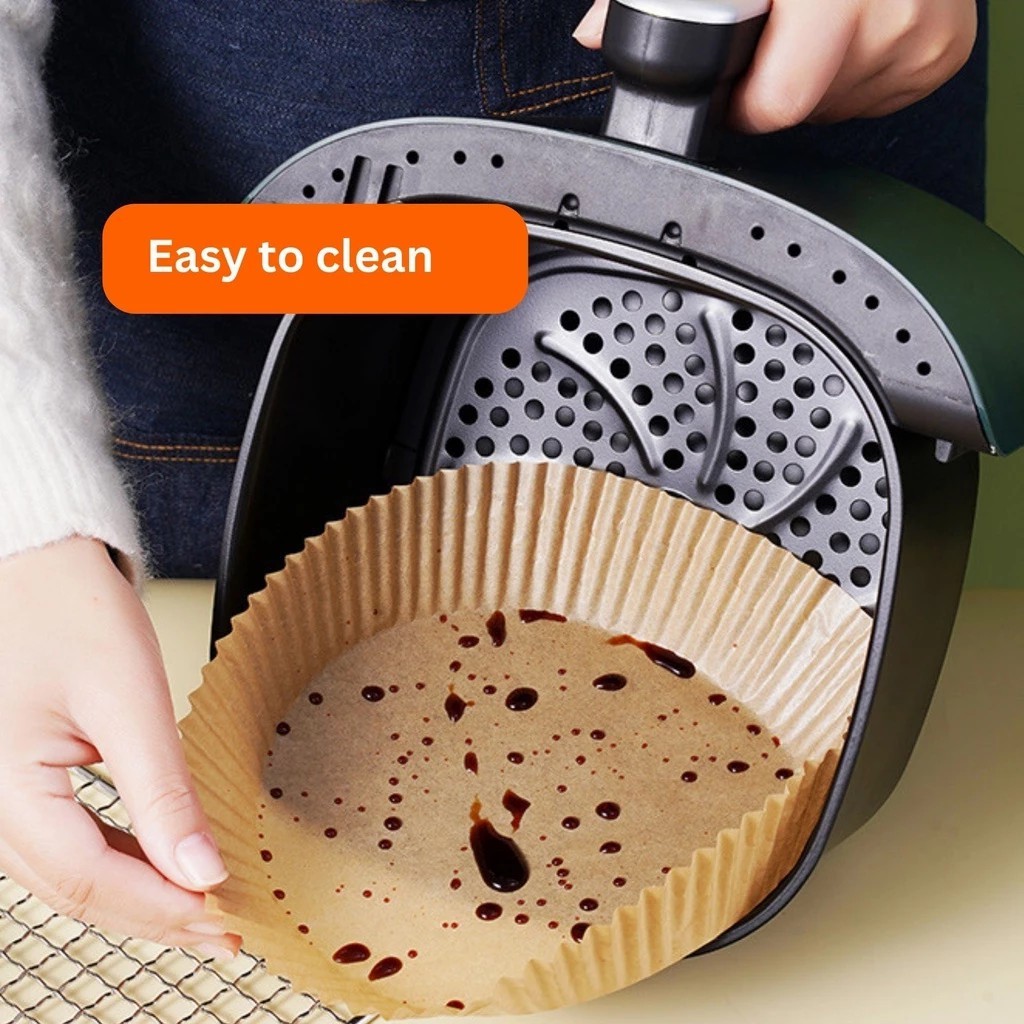 100pcs air frying pan, disposable baking paper, non-stick pan, square ...