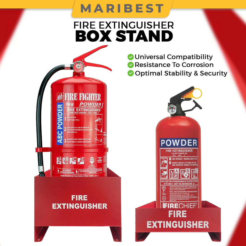 Metal Floor Stand For Fire Extinguisher Metal Box Stand 9KG 2KG ABC ...