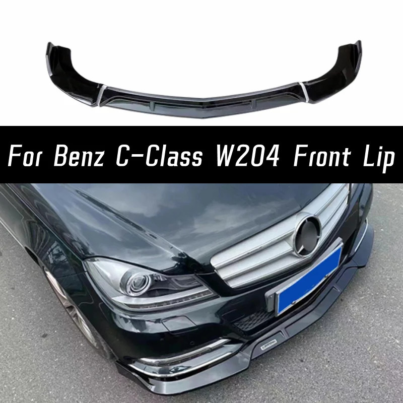 For 2009-2014 Mercedes Benz C-Class W204 Front Bumper Lip Chin Spoiler ...