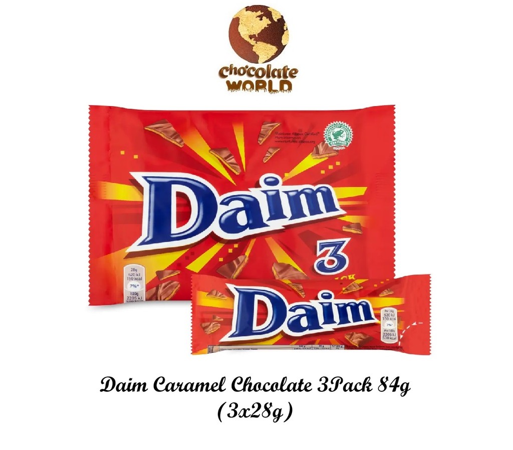 Cadbury Daim Caramel Chocolate 3Pack 84g(3x28g) | Shopee Malaysia