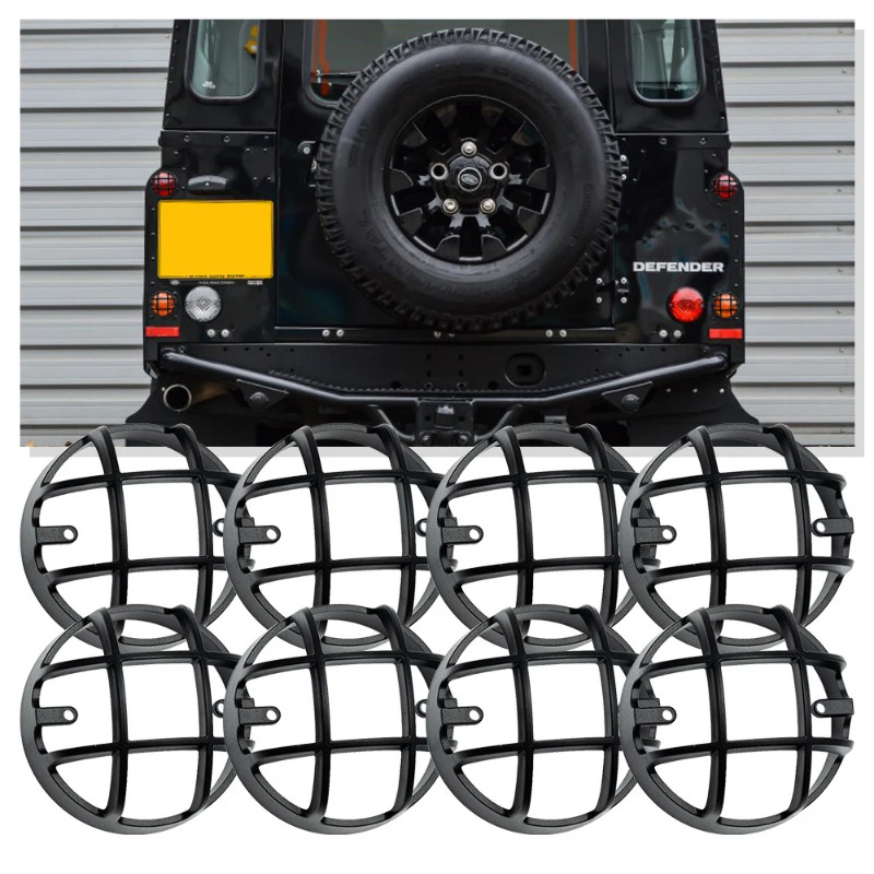 8X 73MM LED Guard Grille For Land Rover Defender 90 110 127 130 1983 ...