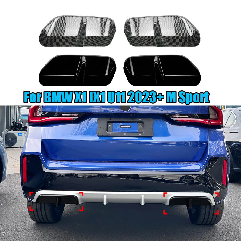 For BMW X1 IX1 U11 2023+ M Sport Rear Bumper Splitter Lip Spoiler ...