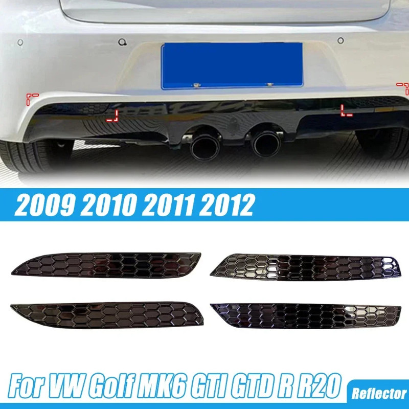 Car Rear Bumper Reflective Sticker Reflector Warning Strip Tape Decals ...