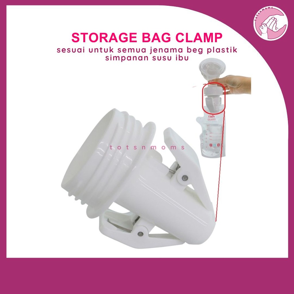 Pump On The Go (POTG) Milk Storage Bag Clamp with FREE GIFT totsnmoms ...