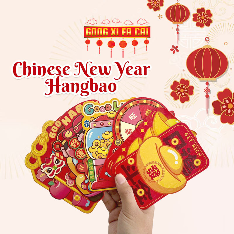 10Q 6 Pcs Chinese New Year Ang Pao Snake Year Red Envelope 2025 Money ...