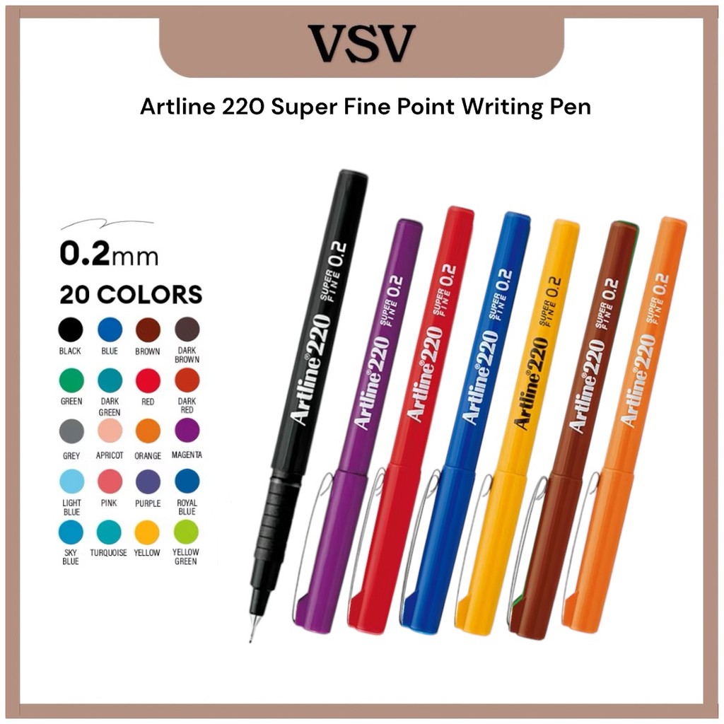 Artline 220 Super Fine Point Writing Pen (1pc) | Shopee Malaysia