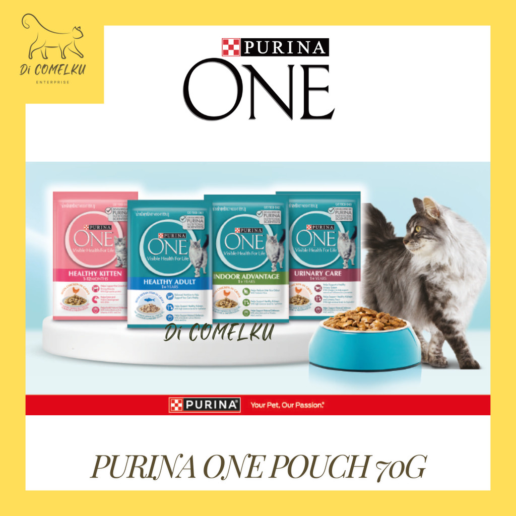 Purina One Cat Wet Food Pouch 70g / Makanan Basah Kucing | Shopee Malaysia