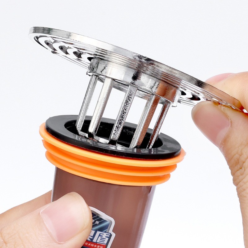 3Pcs Floor Drain Plug - Bathroom Deodorizer Strainer - Drainage Floor ...
