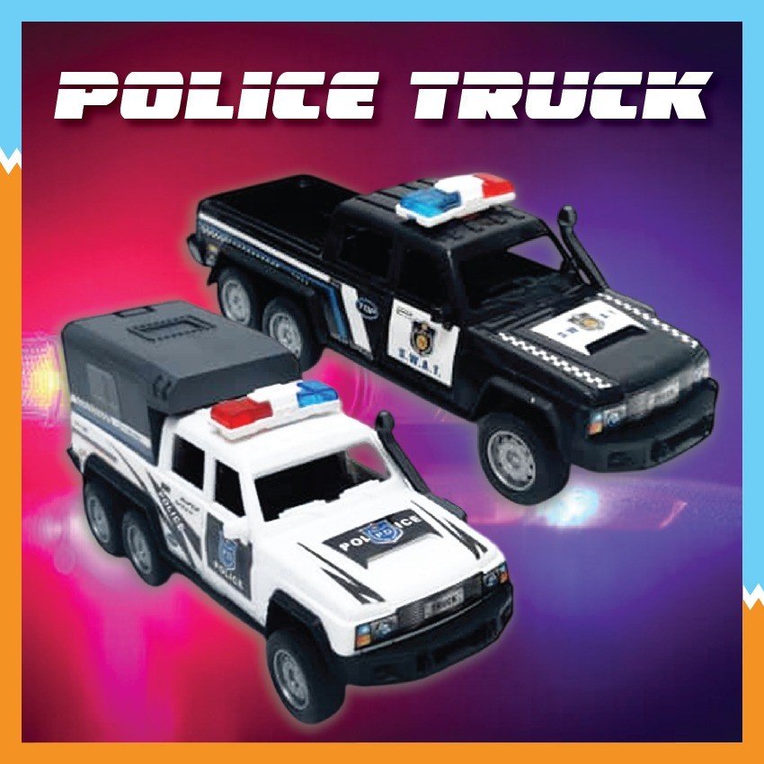 Push & Pull Off-Road Trucks: Police, Trailer, Fire Rescue, SWAT - No ...