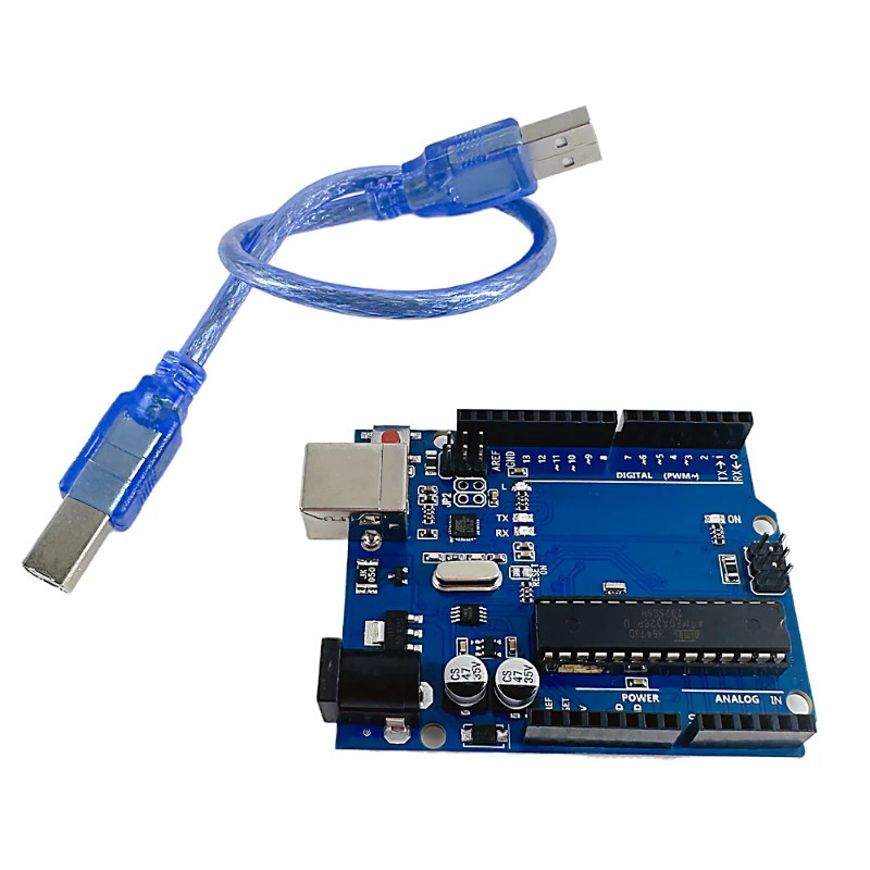 Replace UNO R3 Official Box ATMEGA16U2+MEGA328P Chip For Arduino UNO R3 Development Board + USB ...