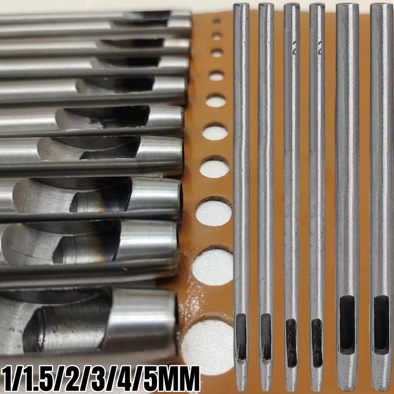 Leather Hole Punching Tool - Round Hollow Hole Punch - Belt Punching ...