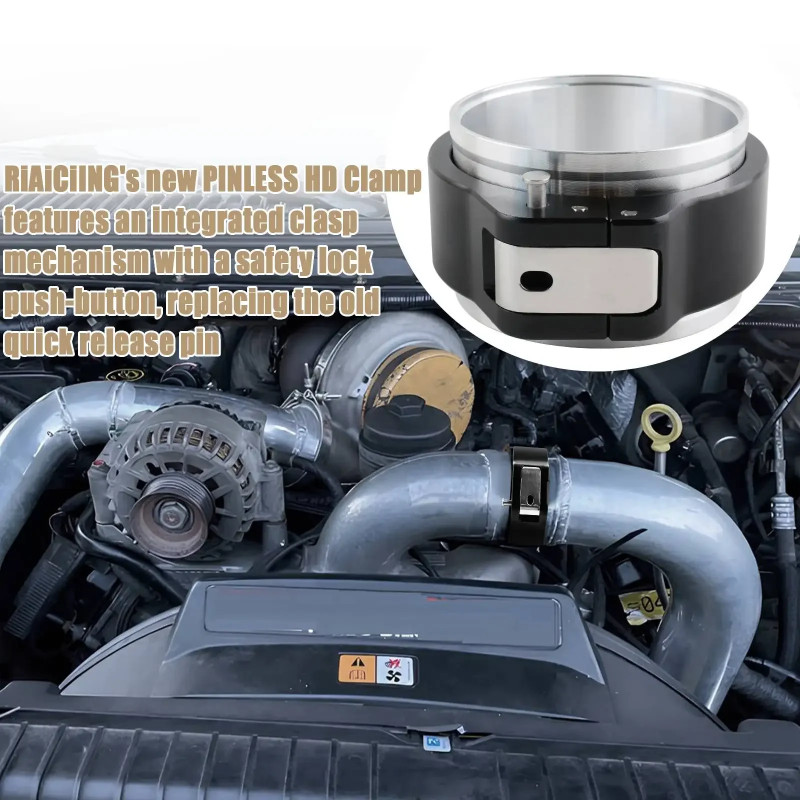 32516 Pinless HD Clamp 2.5/3 Inch Aluminum Quick Release V Band Clamp ...