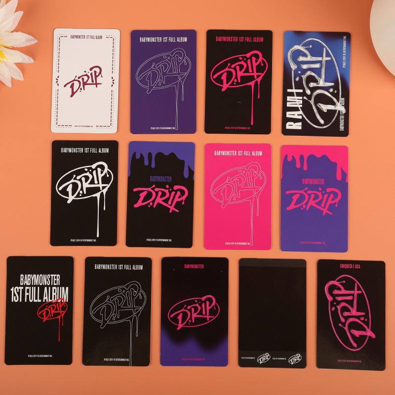 Kpop Idol BABYMONSTER Album DRIP Photocards High Quality Fanmade Card ...