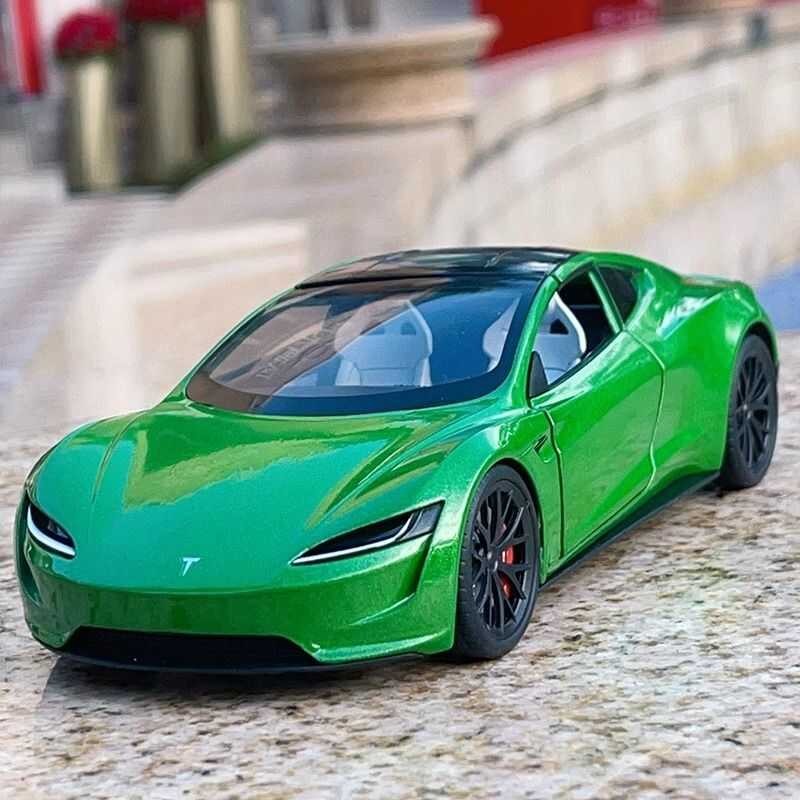 1: 24 Tesla Convertible Sports Car Model Alloy Toy Car Model Children's ...