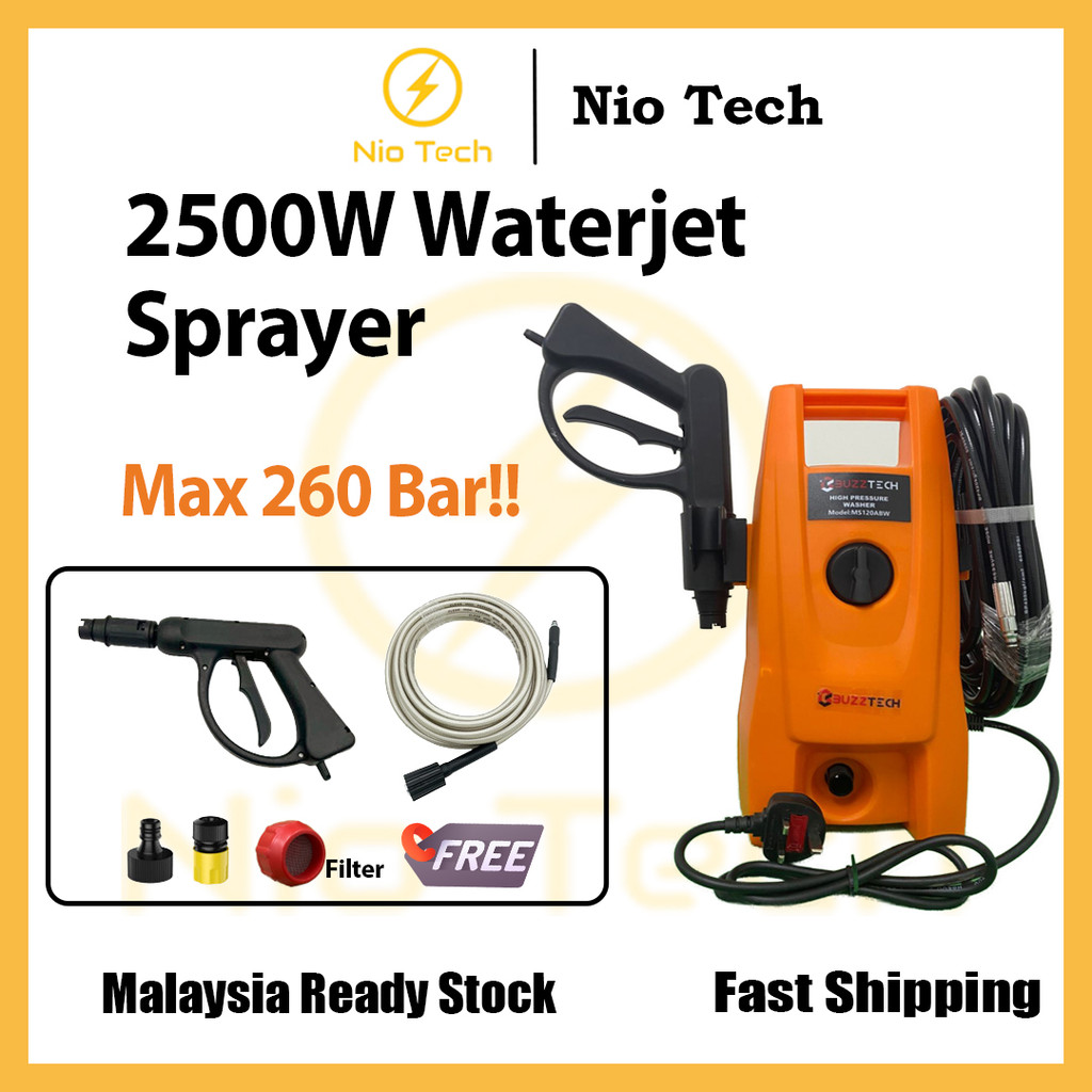 NioTech 2800W 260 BAR Professional Super Power High Pressure Washer ...