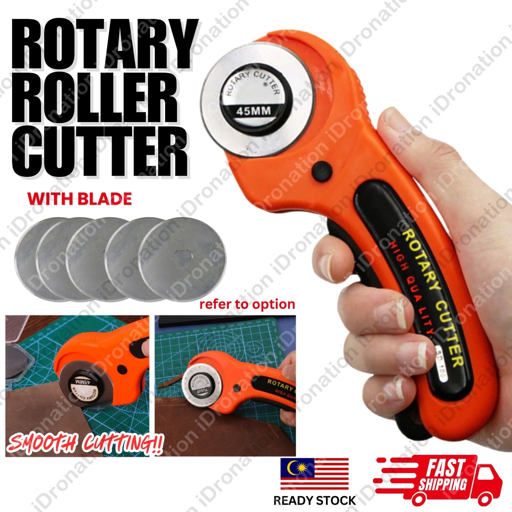 45MM Rotary Cutter Leather Cutting Tool Leather Fabric Paper Plastic ...