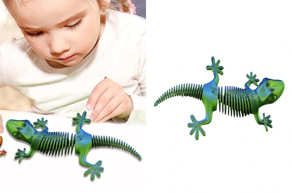 Movable Joint Lizard Sculpture Desktop Lizard Decoration Articulated ...