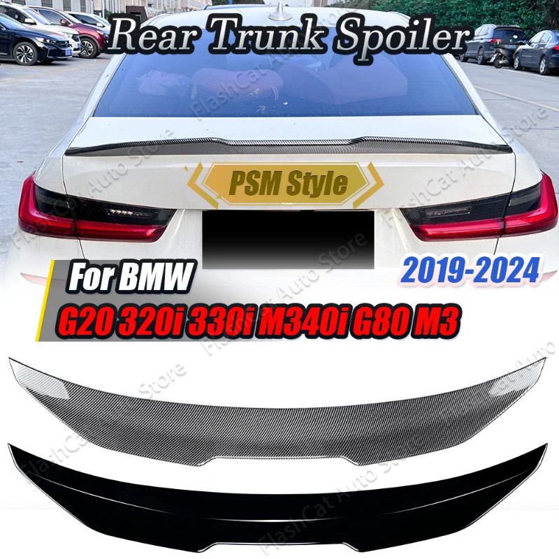 G20 PSM Style Car Rear Trunk Roof Spoiler For BMW 3 Series G80 M3 Tail ...