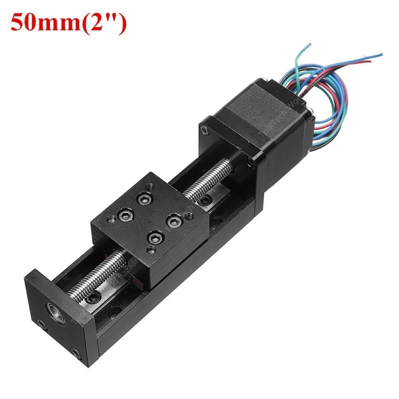 T6*1 50MM 100MM 150MM T-Type Lead Screw Mini Sliding Table Linear Stage ...