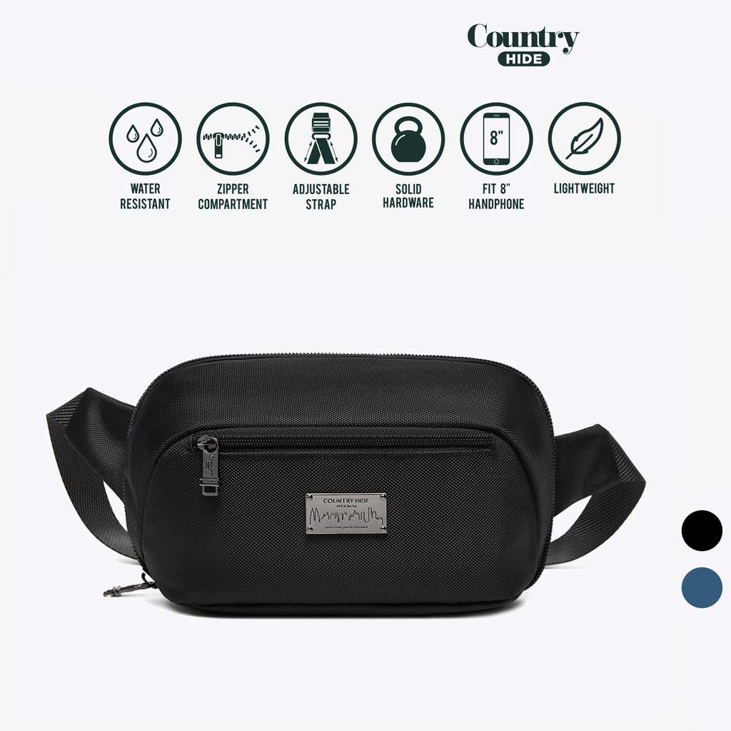 COUNTRY HIDE APEX Water Resistance Crossbody Waist Bag with Detachable ...