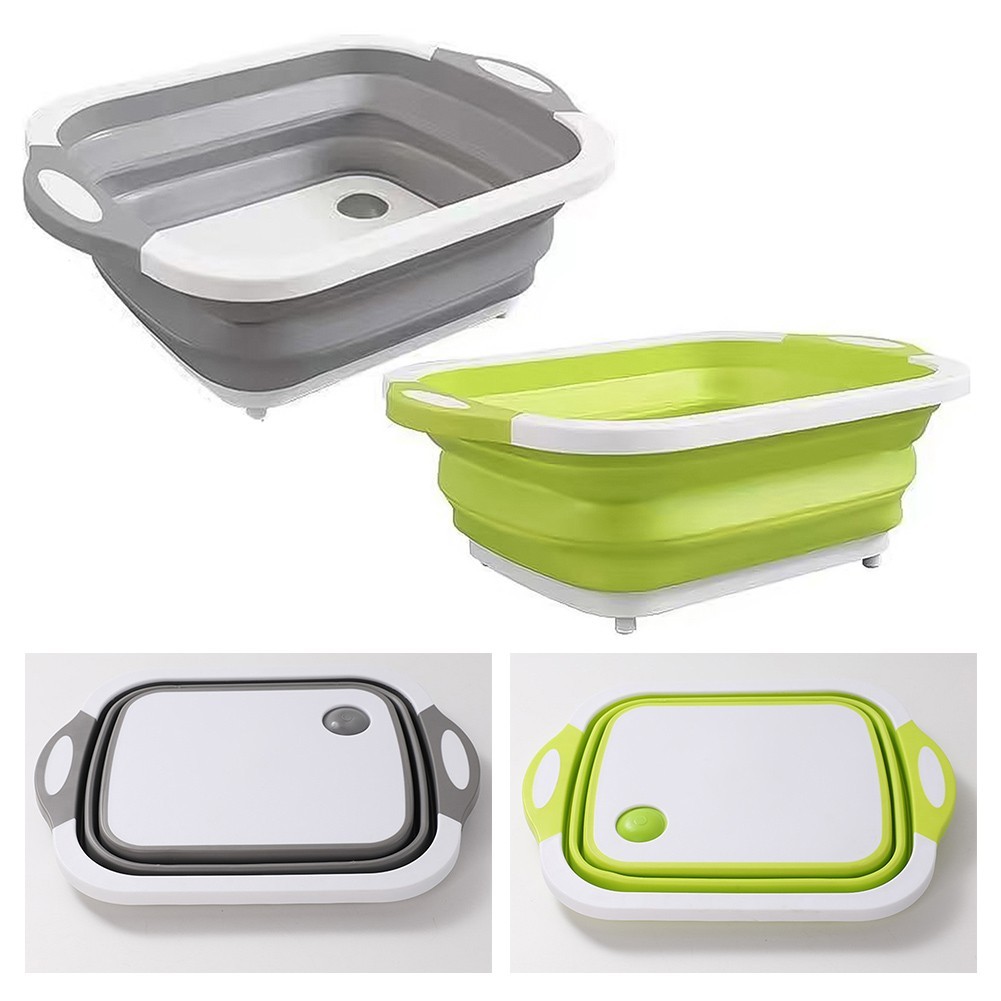Folding Wash Basin Portable Sink Foot Bucket Washbasin Travel Outdoor ...