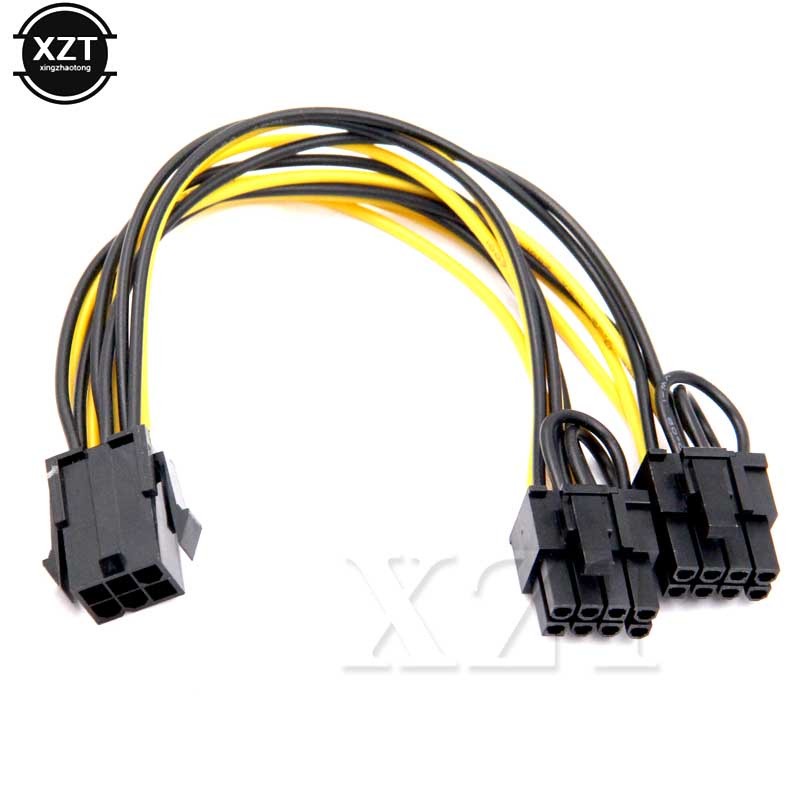 in stock 6pin Molex 6-pin PCI Express to 2x CIe 8(6+2)pin Motherboard Graphics Video Card PCI-e ...