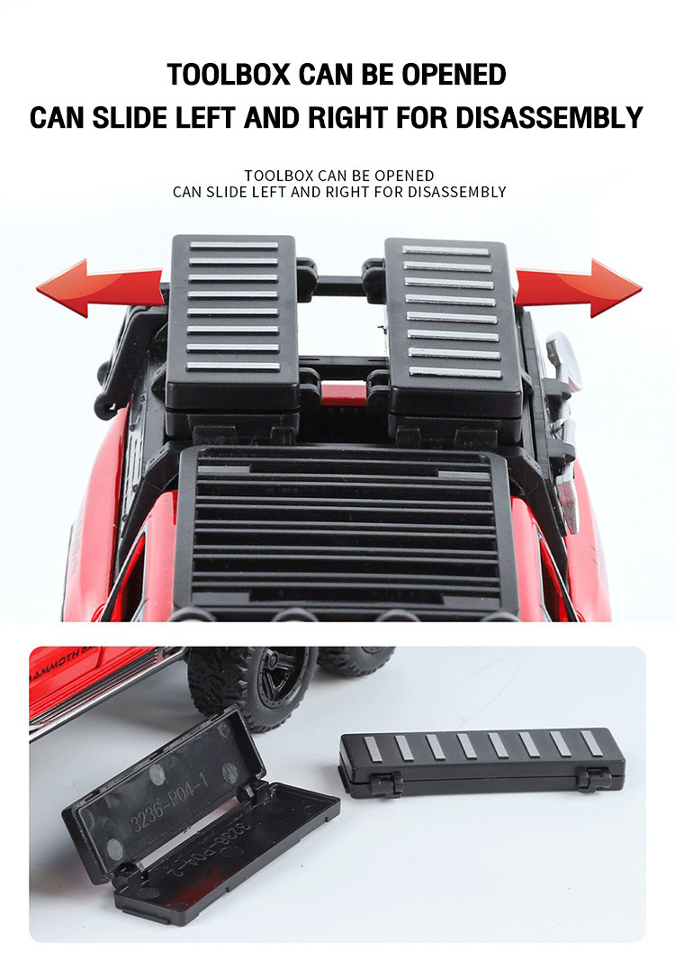 KLT 1:32 Dodge Ram Mammoth off-road 6*6 Diecast Model Car Alloy Cars ...